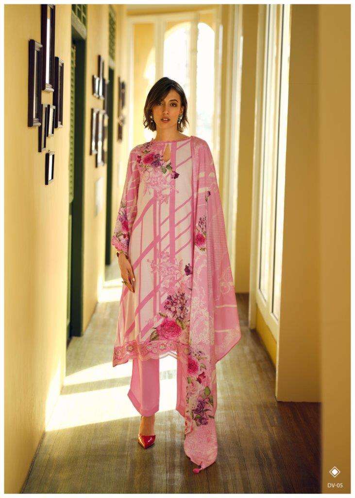 DIVINE BY VARSHA 01 TO 05 SERIES VISCOSE MUSLIN FANCY DIGITAL PRINTED DRESSES